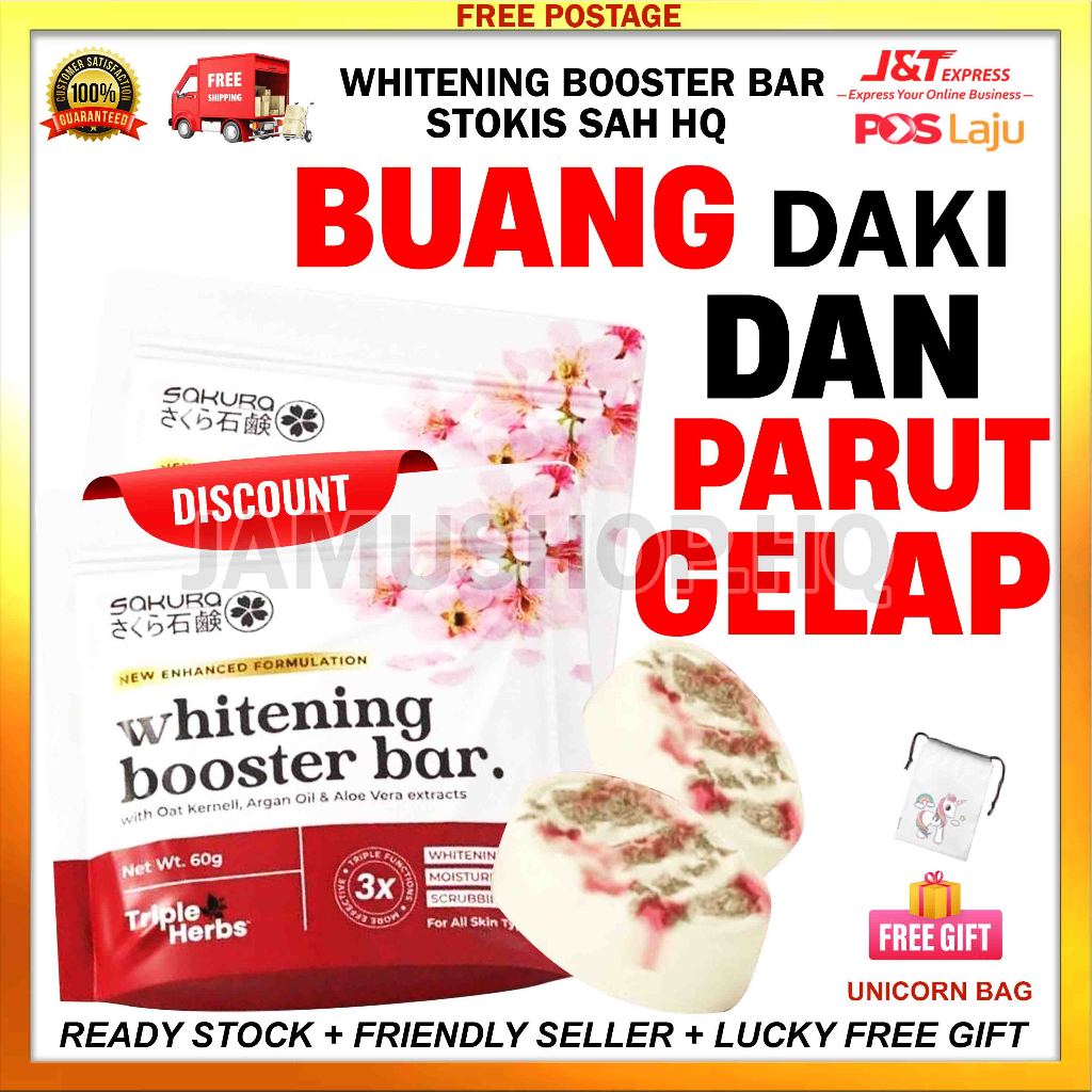 SAKURA WHITENING BOOSTER BAR LEBIH BERKESAN BERGANDA [ORIGINAL HQ ...