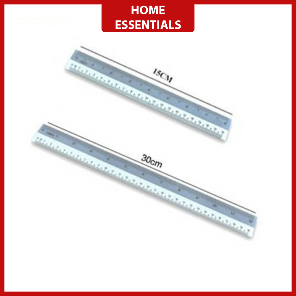 Flexible Plastic Straight Ruler White Transparent 15cm 30cm | Shopee ...