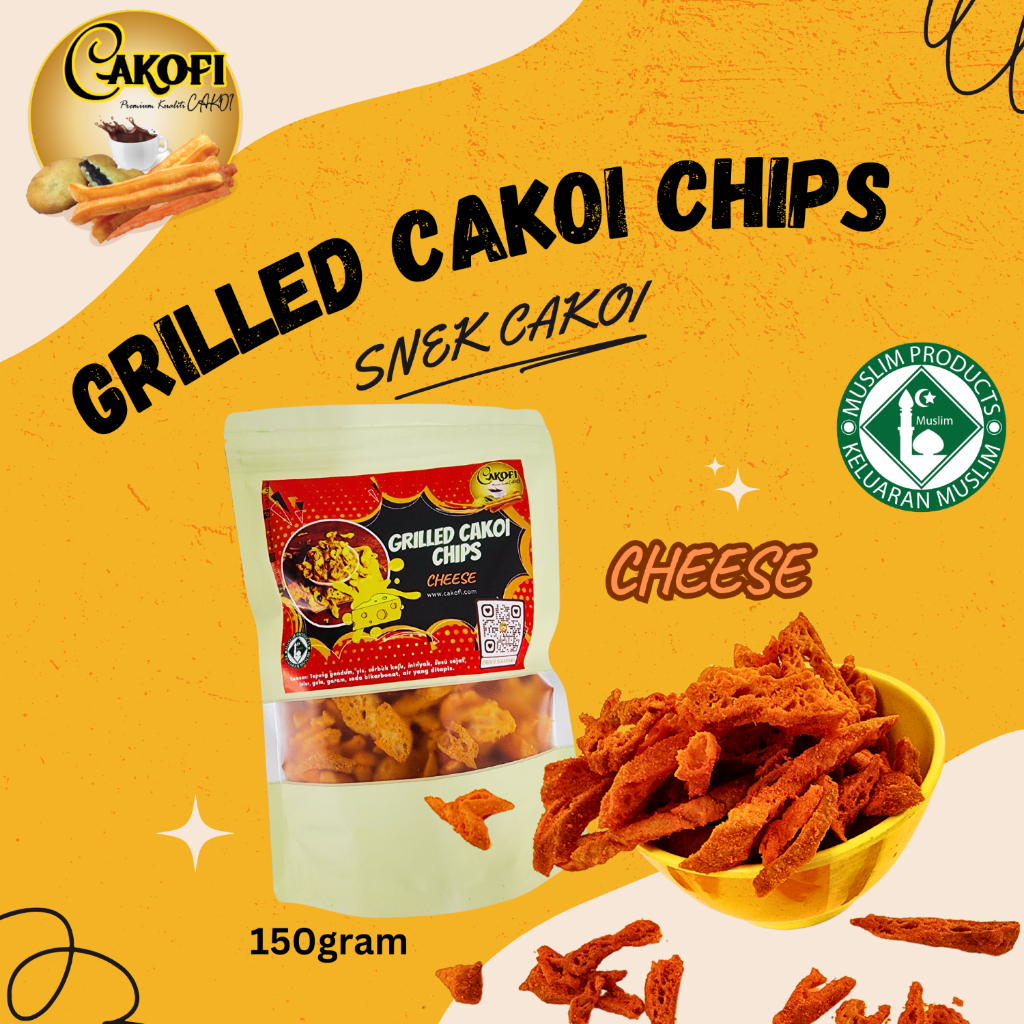 Grilled Cakoi Chips (Kerepek Cakoi Bakar) perisa Cheese (rasa Super ...