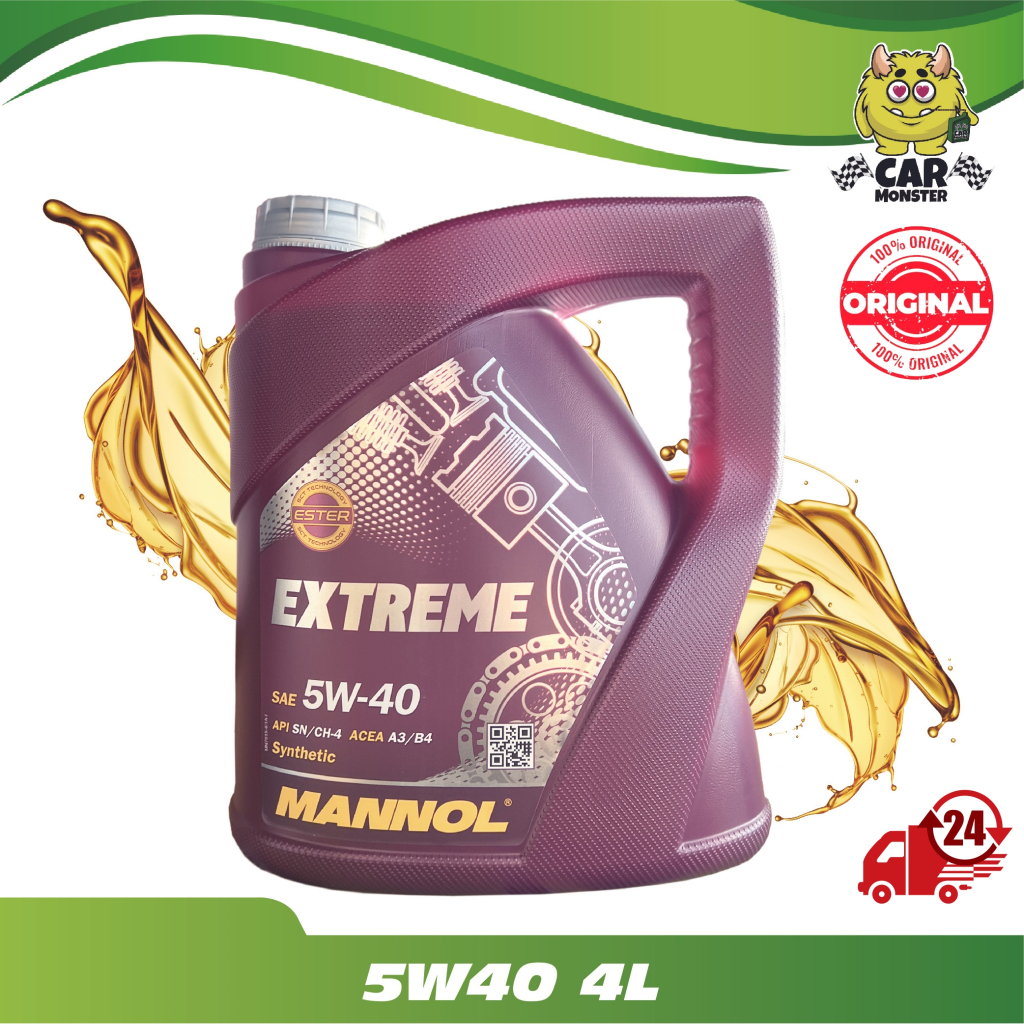 (100% ORIGINAL) MANNOL EXTREME 5W40 Fully Synthetic MN7915 (Mannol ...