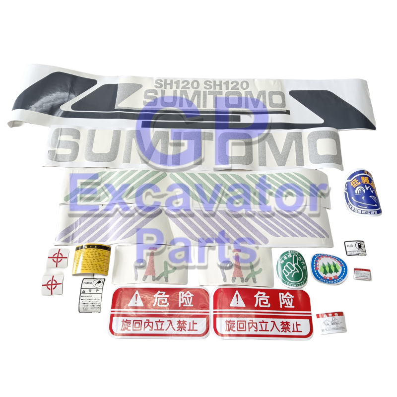 SH120 / SH120A1 Hydraulic Excavator Sticker Set | Shopee Malaysia