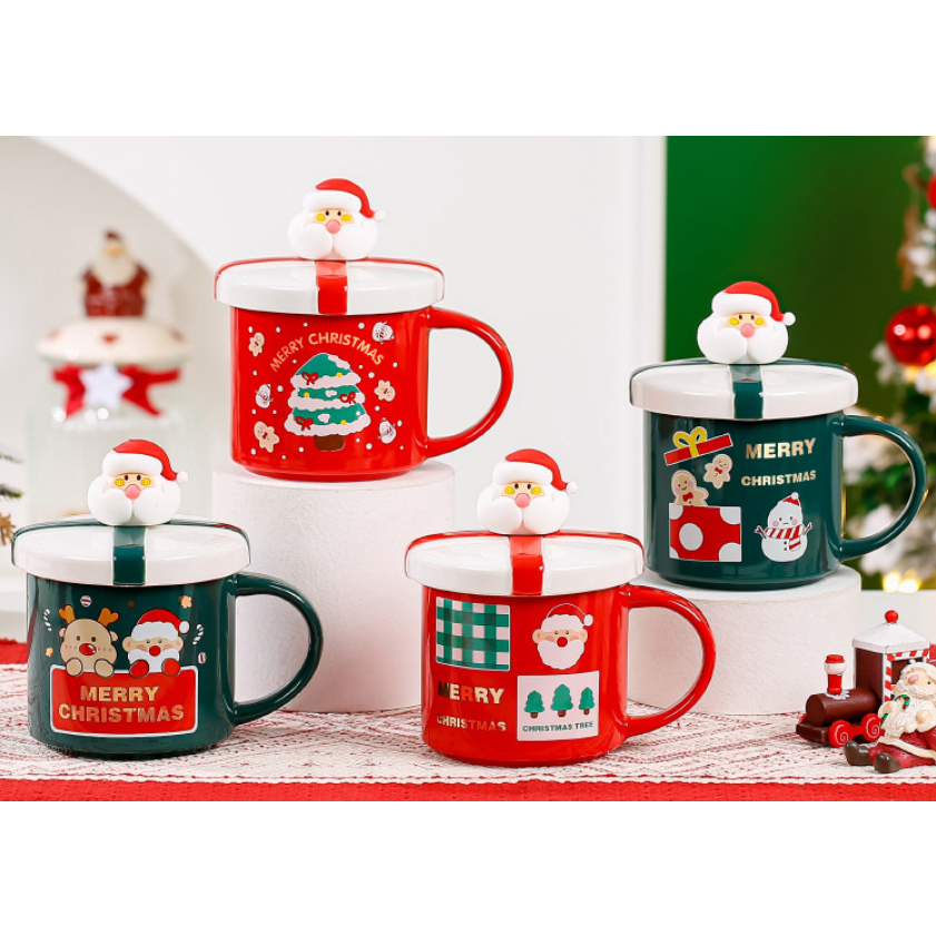 Christmas Cup Gift Box Set ~ 圣诞可爱创意马克杯/礼盒套装 | Shopee Malaysia