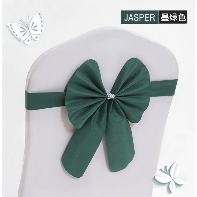 Reben Kerusi Banquet Elastic Chair Ribbon Bow Tie Riben Back Deco ...