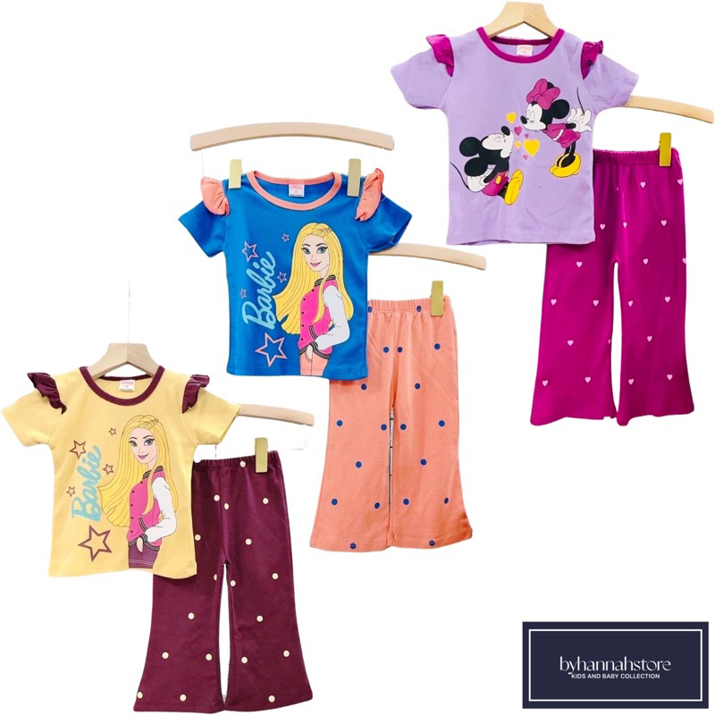 [1-10Y] GYM KIDS PALAZO SET SLEEPWEAR PYJAMA KIDS GIRL | Shopee Malaysia