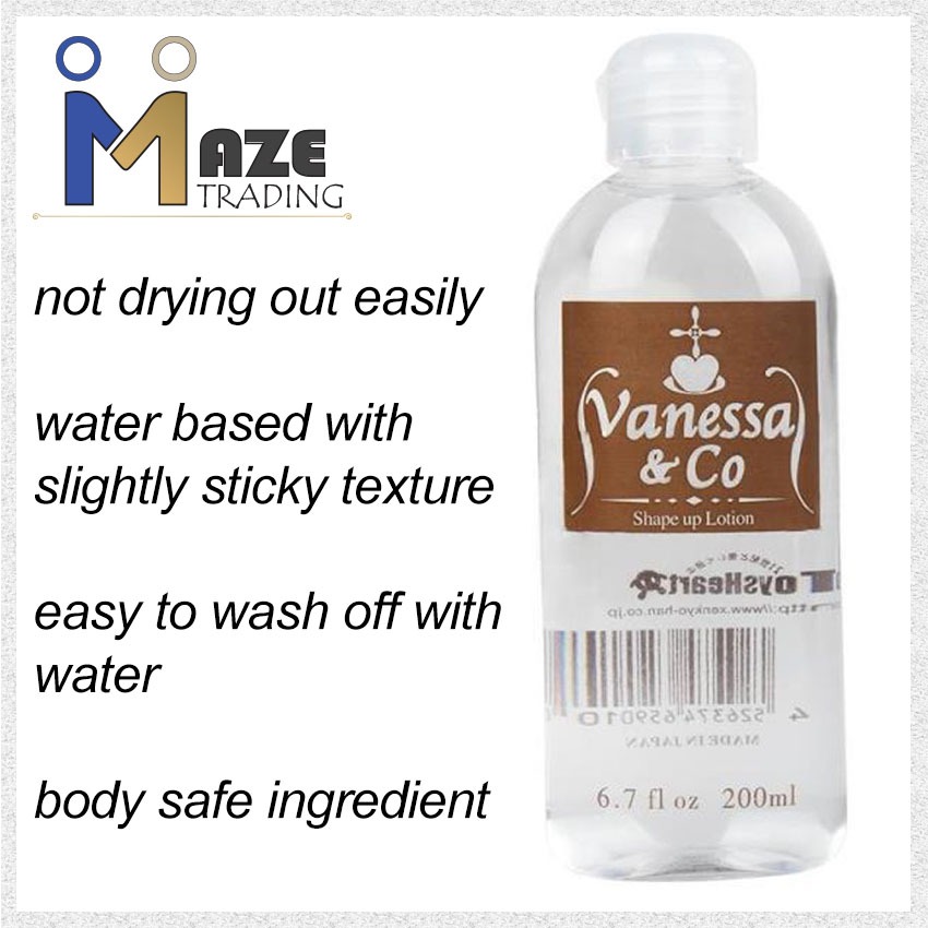 200ml Vanessa & Co Lubricant Lube Pelincir Sex Gel Body Massage Water ...