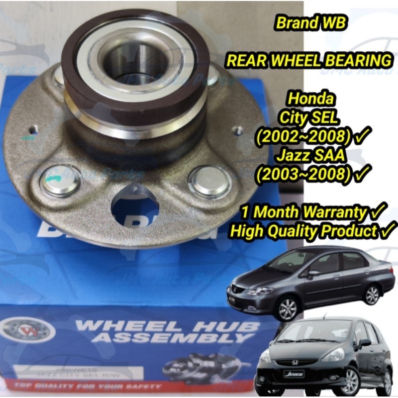 HONDA CITY SEL VTEC / IDSI JAZZ SAA REAR WHEEL BEARING BRAND NEW WB | Shopee Malaysia