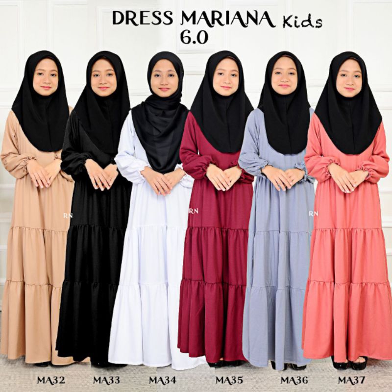 DRESS MARIANA 6.0 (Kids) Dress Ropol Kanak Kanak | Shopee Malaysia