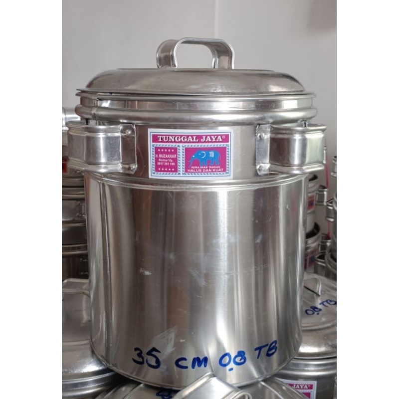 JUAL PRIUK BAKSO ALUMINIUM TEBAL / DANDANG BAKSO (30,32,35CM) | Shopee ...
