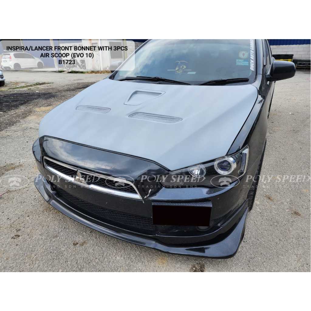 Proton Inspira / Lancer Evo 10 Open Scoop Bonnet Fiber | Shopee Malaysia