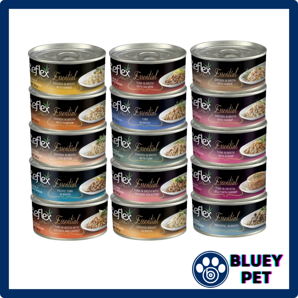 Reflex Plus Essential Cat Canned Food - 70g / Chicken, Tuna, Fruit ...