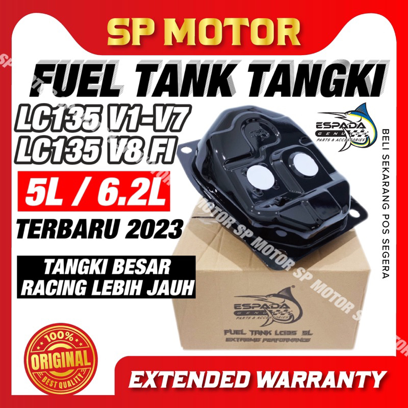 YAMAHA LC135 FI V8 V7 V6 V5 V4 V3 V2 V1 BIG TANK FUEL TANK TANGKI MINYAK EXTRA BESAT 6.2LITER ...