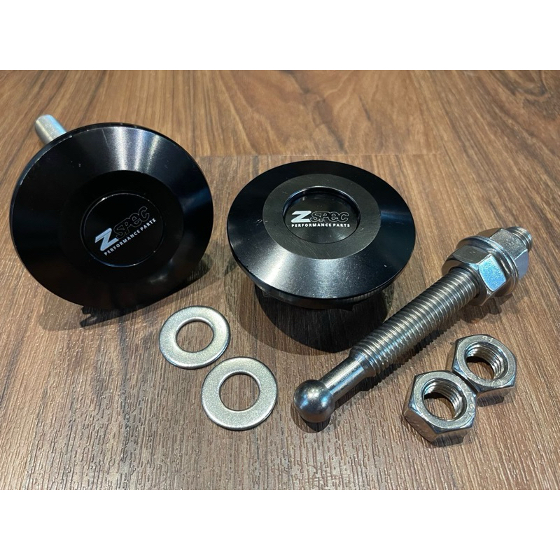 Zspec 1Pair Universal Push Button Billet Hood Pins Lock Clip Car Quick ...