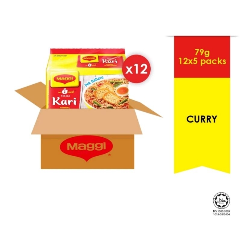 Maggi Curry (79g x 5pcs x 12packs) | Shopee Malaysia