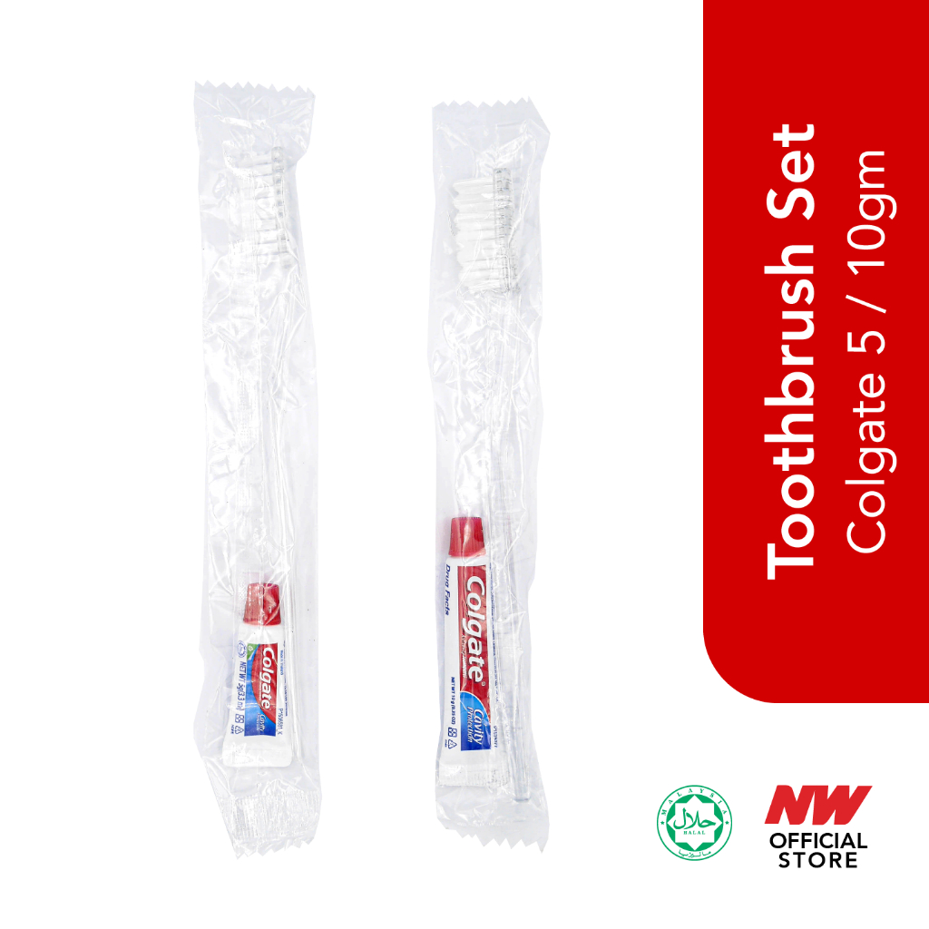 Colgate 5gm/10gm - 1 Set-Toothpaste with Toothbrush for travel use ...