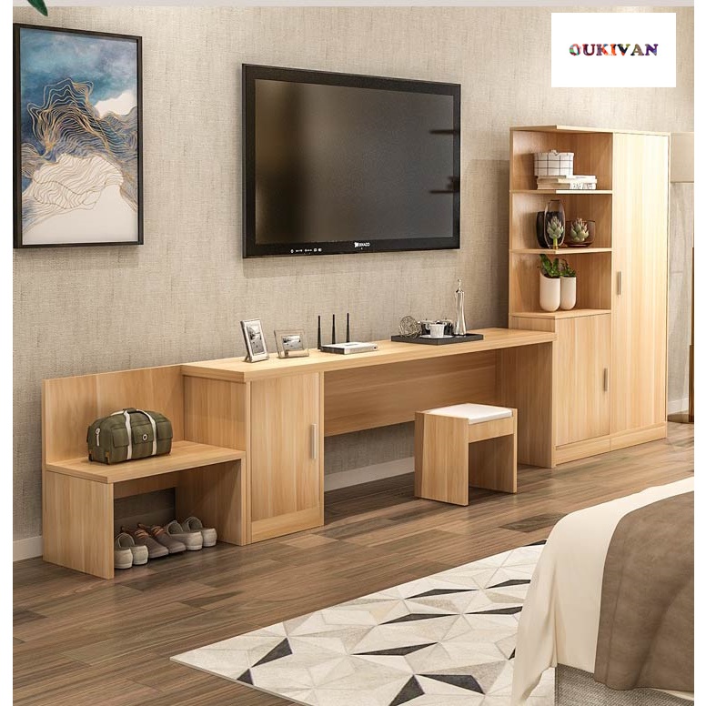 Modern Simple Hotel TV Cabinet Kabinet TV With Luggage Cabinet Multi ...