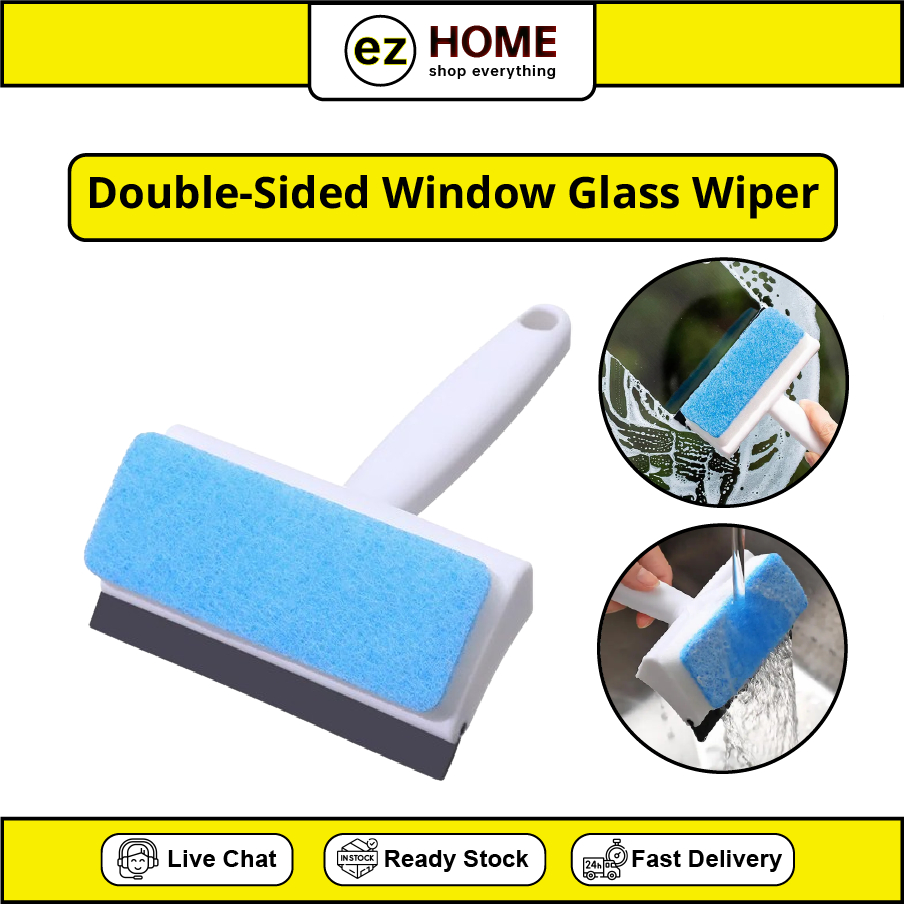 Double-Sided Window Glass Wiper Brush Blade | Household Cleaning Blade ...