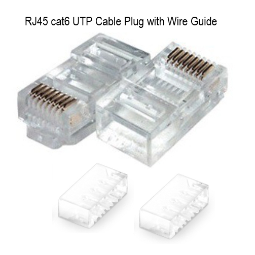 Cat6 RJ45 Standard Modular Plugs Unshielded (UTP) Network Connectors ...