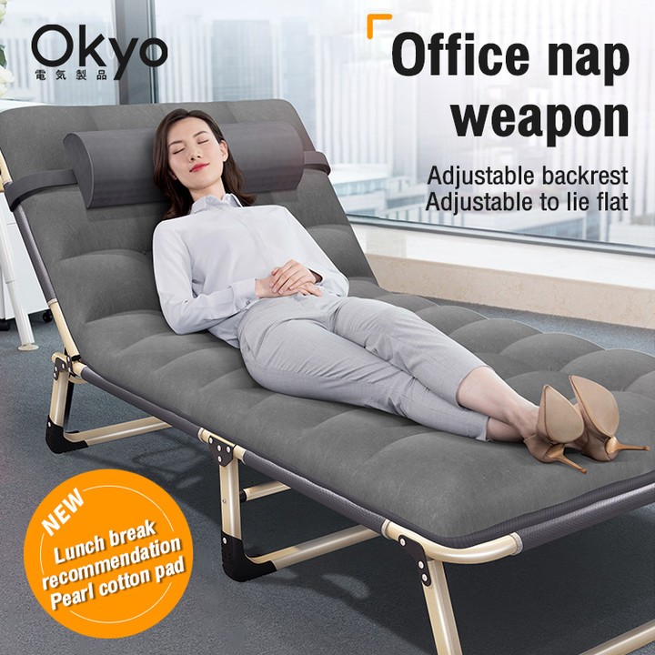 【1 Years Warranty】Folding Bed Premium Foldable Lazy Chair Folding Lazy ...