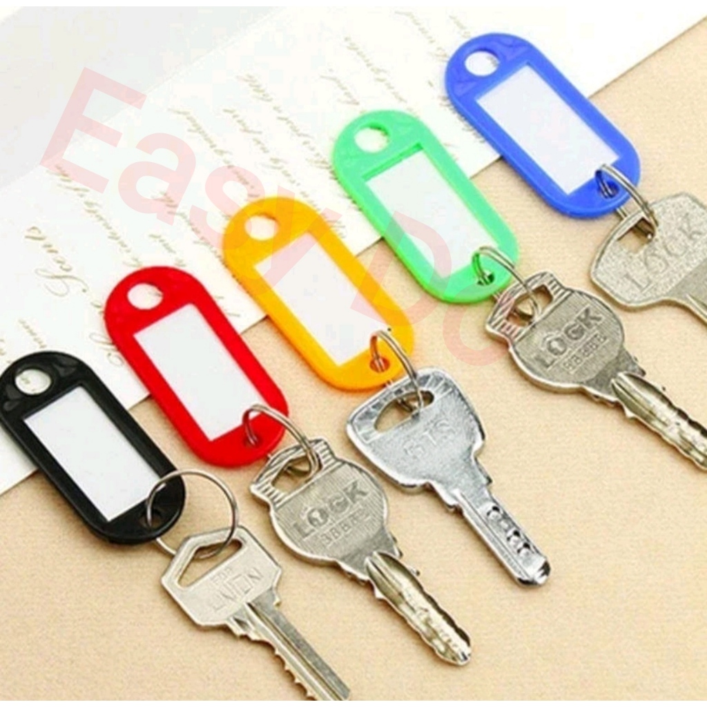 Keychain Label ID Key Tag Organizer Office Home KEY TAG / KEY RING ...