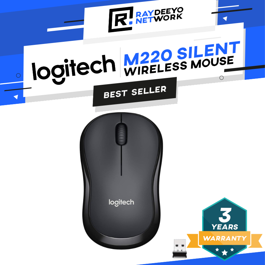 Logitech M220 Silent Wireless Mouse [Silent Click/Compact/Plug & Play ...