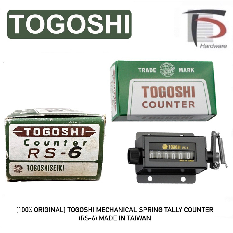 [100% ORIGINAL] TOGOSHI MECHANICAL SPRING TALLY COUNTER (RS-6) MADE IN ...
