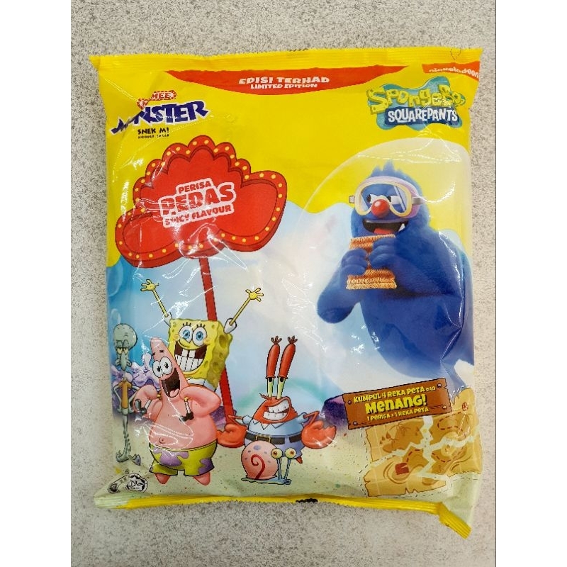 25g x 8pcs Mamee Monster Snek Mi Noodle Snack Spongebob Squarepants ...