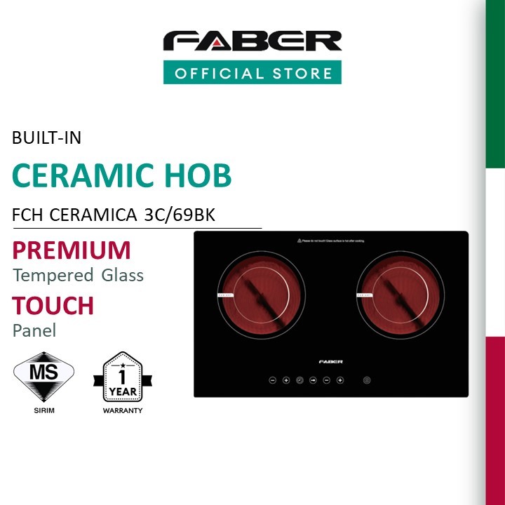 Faber Built-In Ceramic Hob With Premium Tempered Glass Fch Ceramica 3c ...
