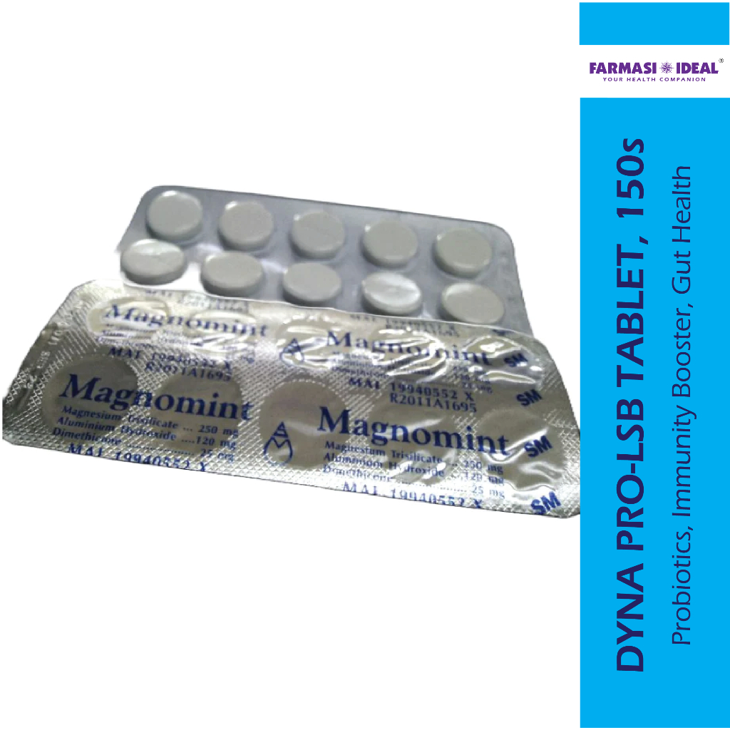Magnomint tablets, 10's - Ubat gastrik / gastric / heart burn ...