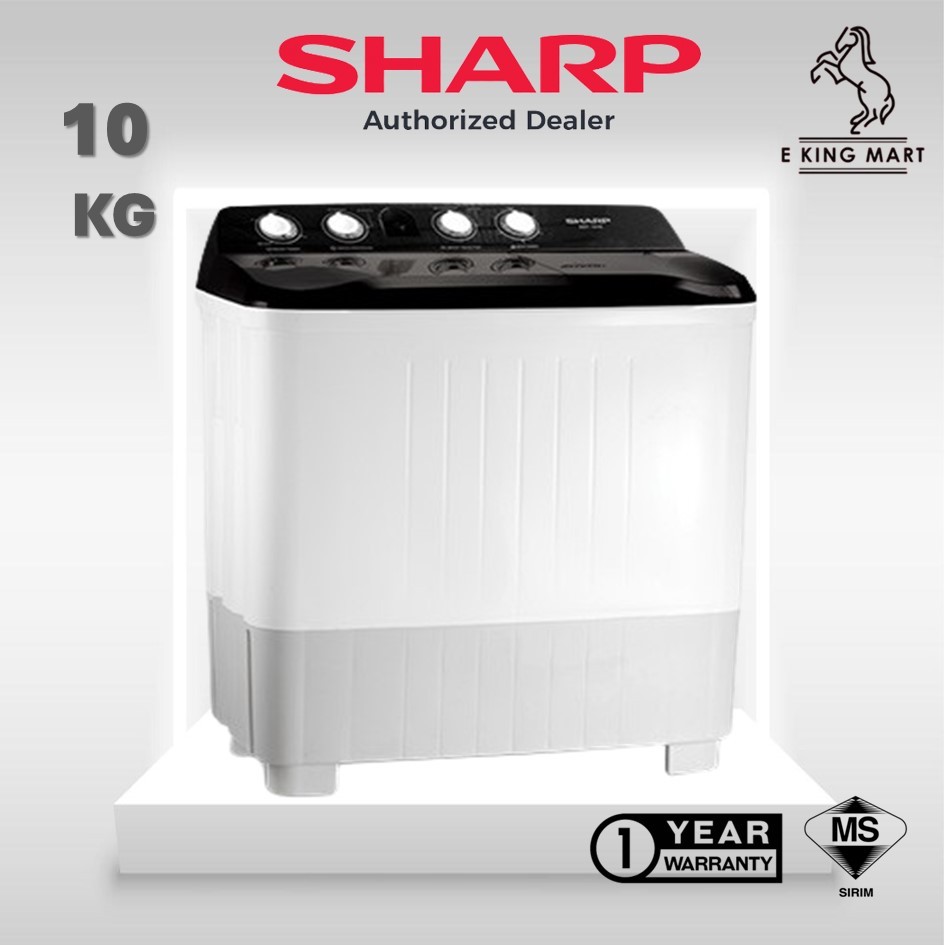 Sharp Mesin Basuh Separuh Auto 10kg Washing Machine Washer Semi Auto ...