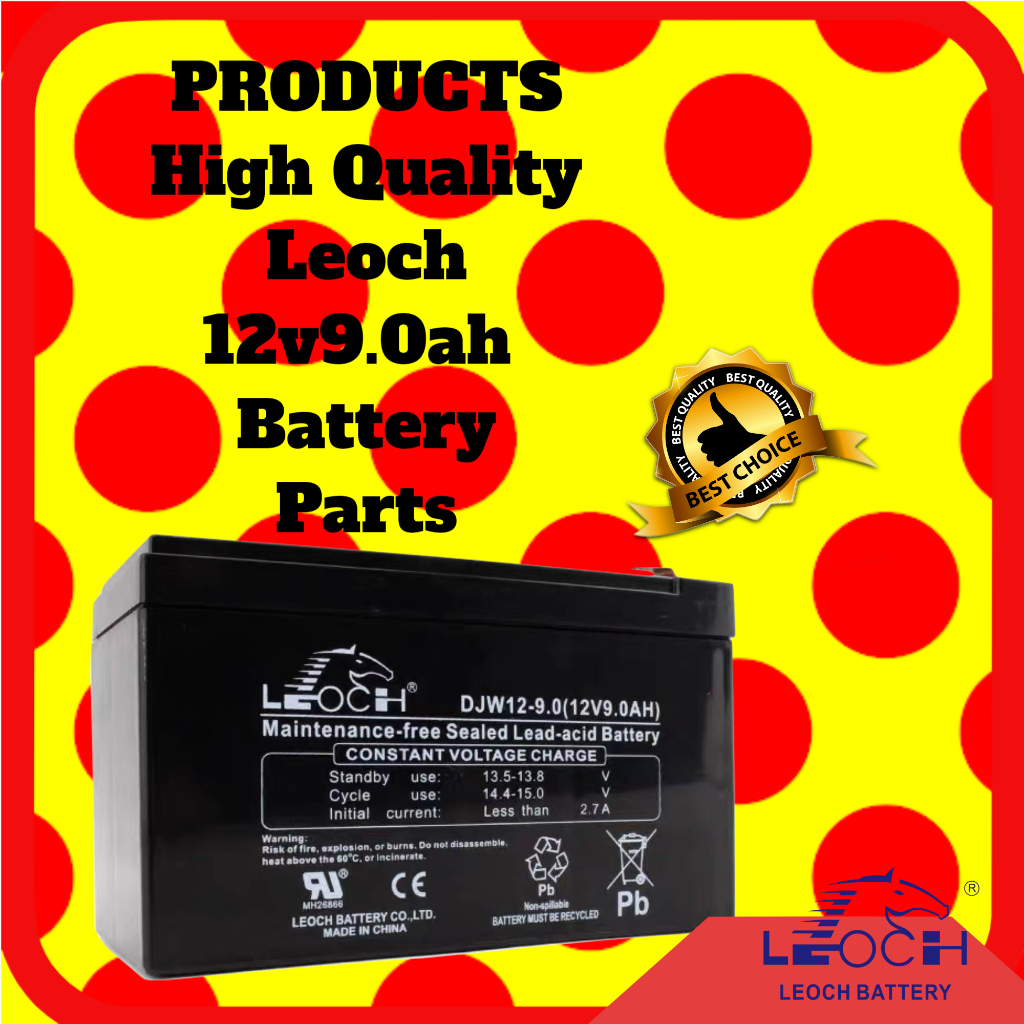 LEOCH 12V 7AH/ 12V 9AH/ 6V 12AH/ 6V 7AH BATTERY SEALED LEAD ACID ...