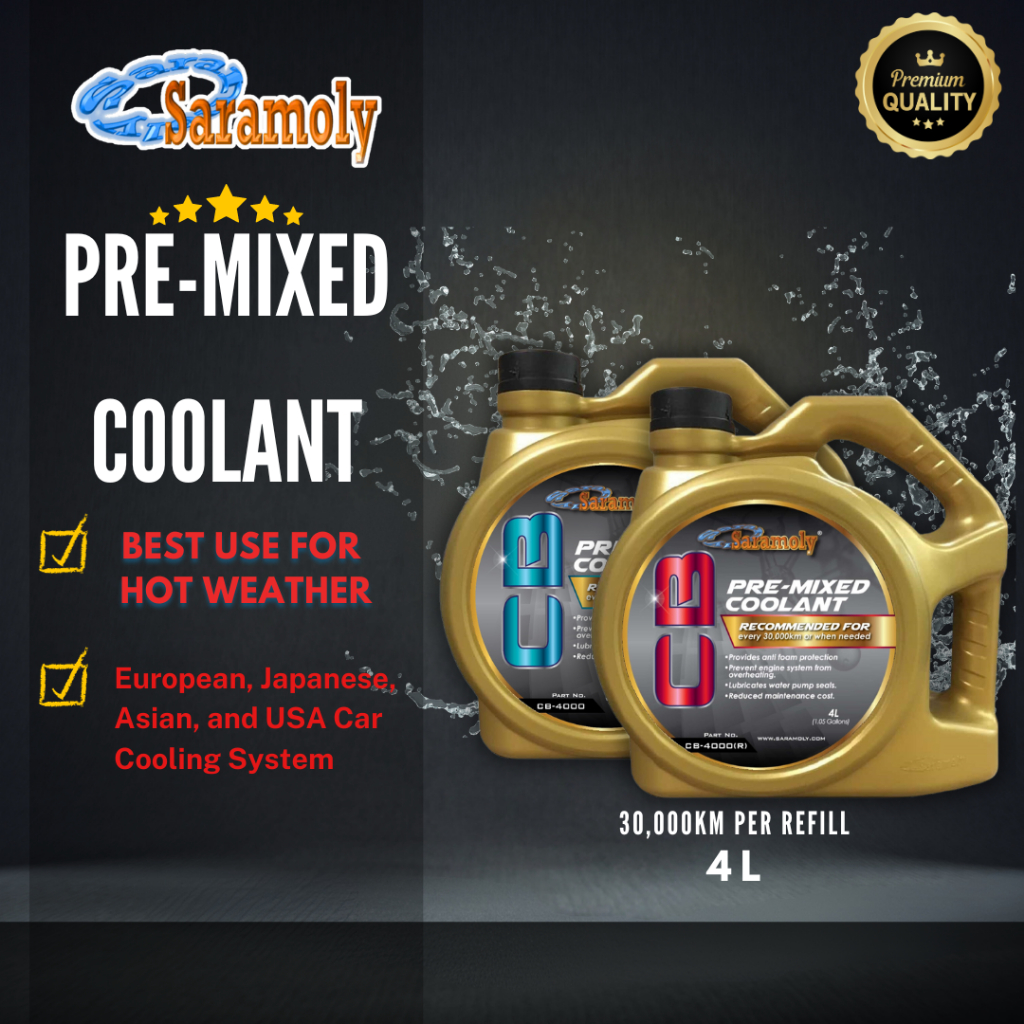 Saramoly Pre-Mixed Coolant - Red/Blue (4L) Antifreeze/ Penyejuk ...