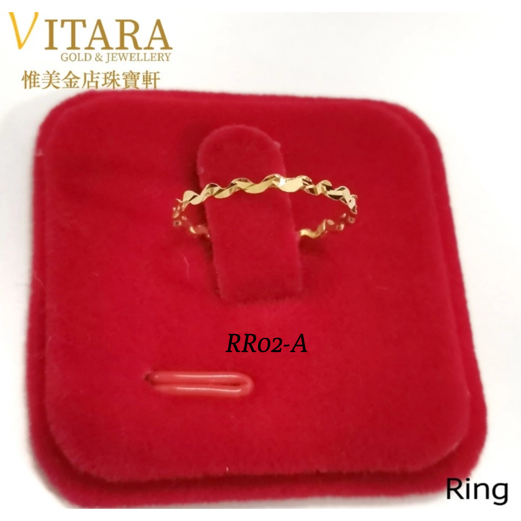 Emas 916 Cincin ZigZag | Gold 916 Zig Zag Ring - RR02 | Shopee Malaysia