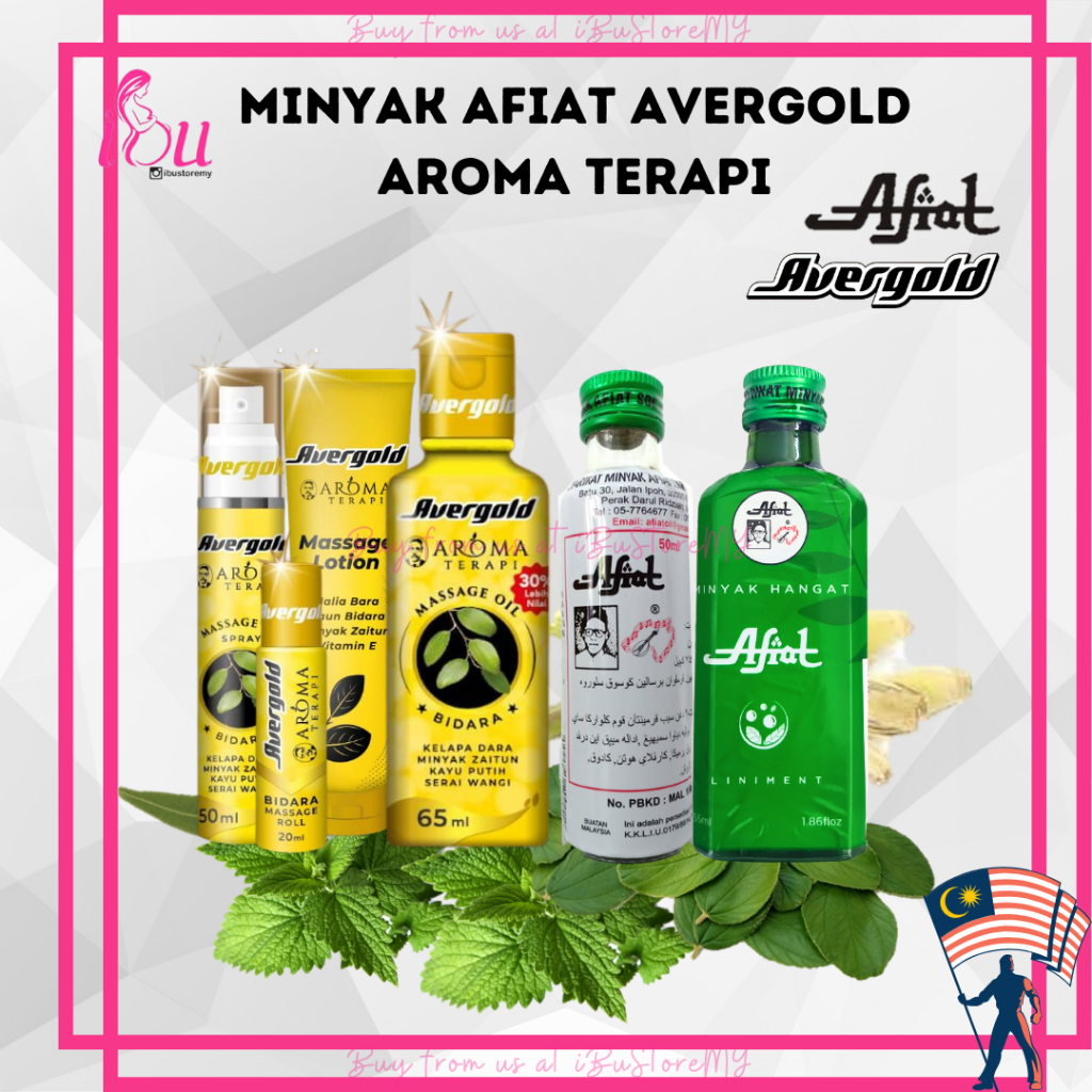 Afigold Minyak Afiat Avergold Aver Gold Hangat Sejuk Aromaterapi Dingin ...