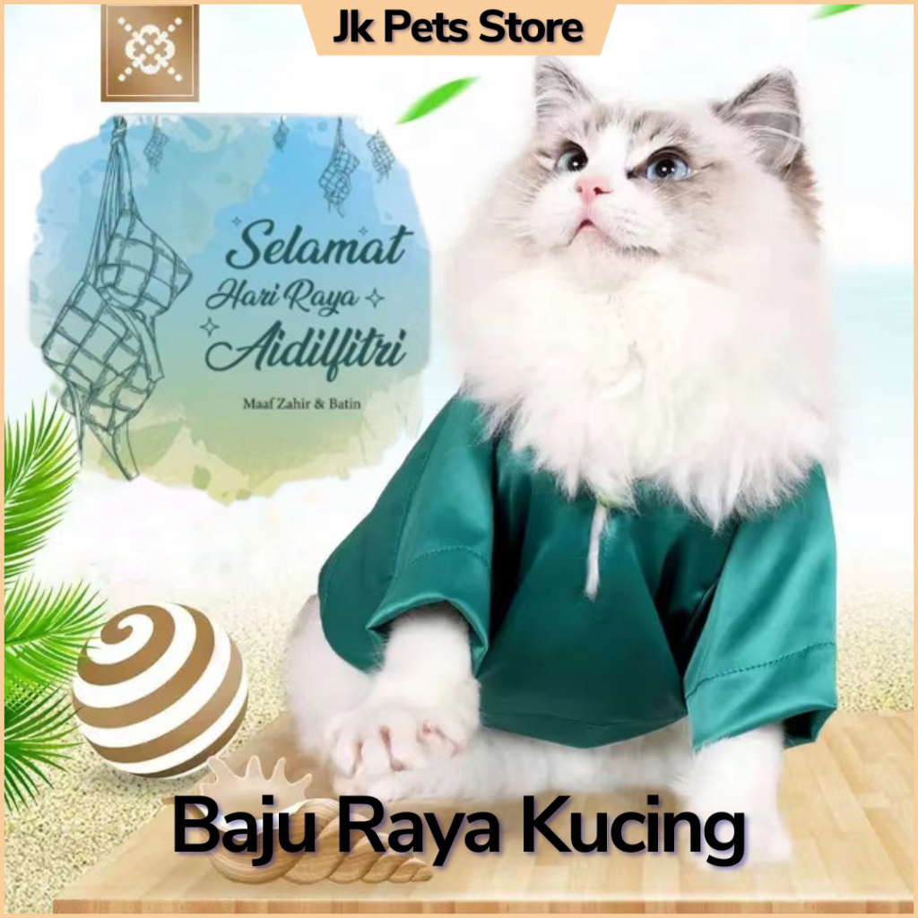 Baju Raya Kucing Cat Shirt Baju Kucing Cat Accessories Barang Kucing ...