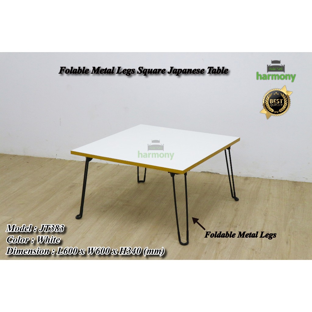Harmony Wooden Meja Jepun 600mm x 400mm / Meja Jepun Lipat / Foldable ...