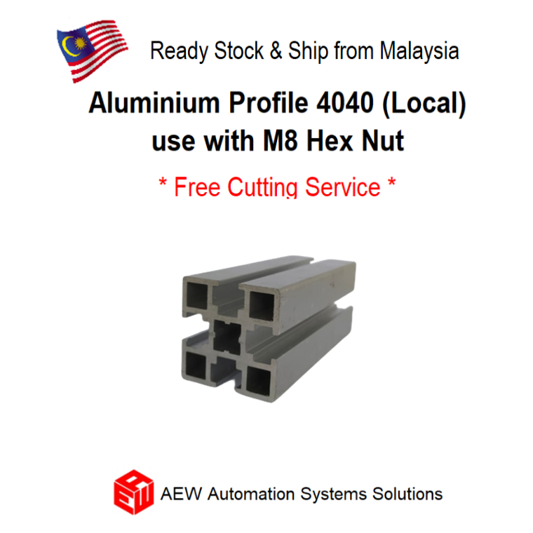 Aluminium Profile 4040 for Local Standard [Customize Length] | Shopee ...