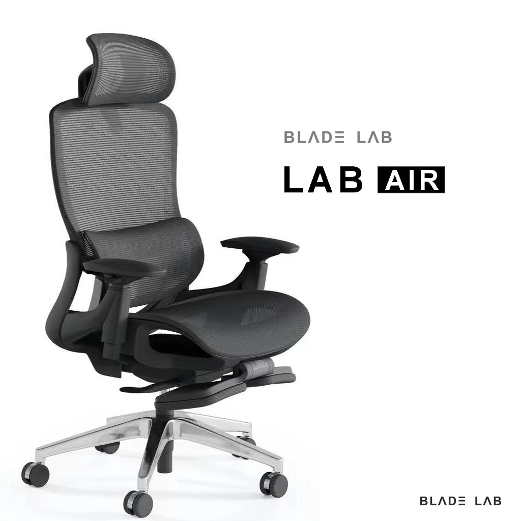 BLADE LAB Air Full Mesh Ergonomic Office Chair With Footrest | Shopee ...