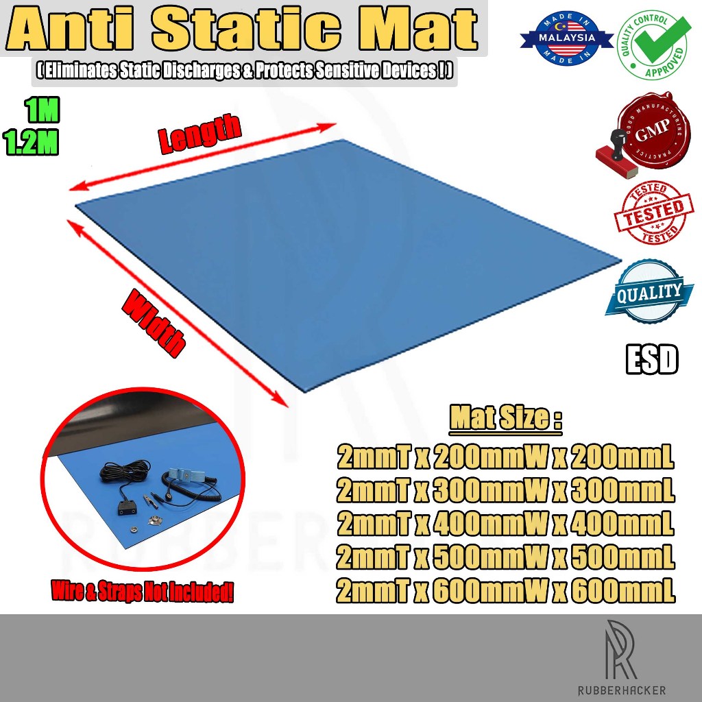 BLUE ESD MAT, Anti-Static Rubber Mat, rubber sheet, rubber mat 2mmThick ...