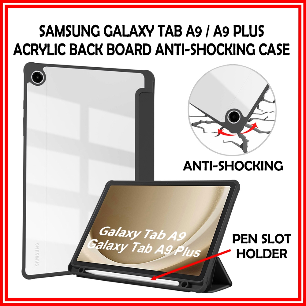 Samsung Tab A9 / A9 Plus With Pen Slot Back Transparent Cover Samsung ...