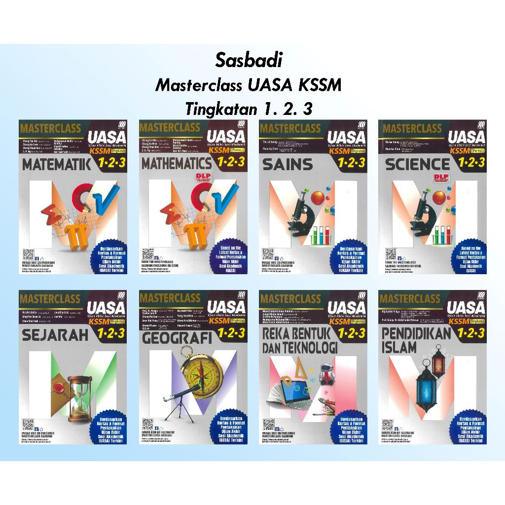 Sasbadi- Masterclass UASA KSSM Tingkatan 1. 2. 3 | Shopee Malaysia