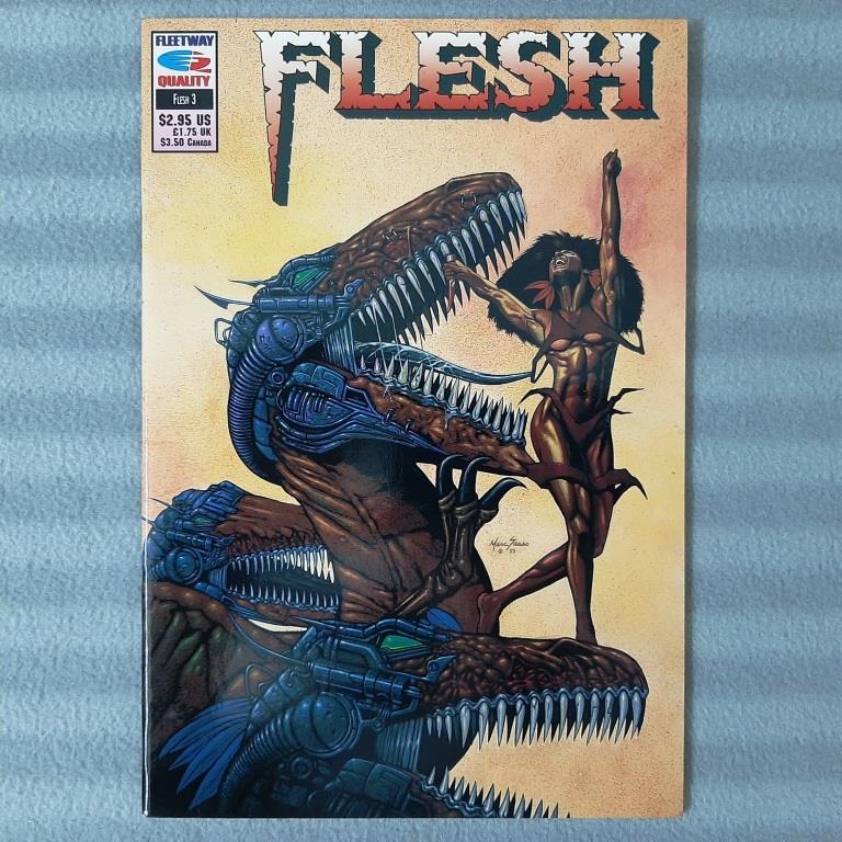 Flesh #3 (Fleetway Comics) I-P (HTF) Carl Critchlow, Pat Mills, Tony ...