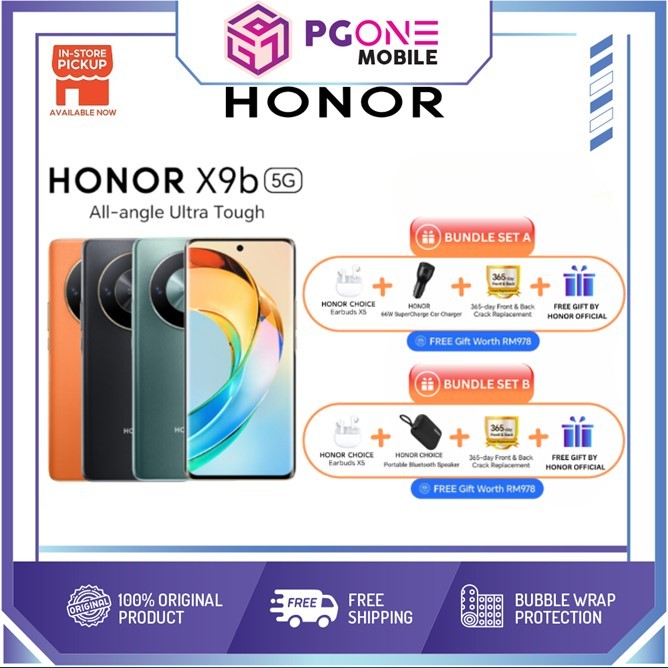 Honor X9B 5G ( 12GB+8GB RAM + 256GB ROM ) 1 Year Honor Malaysia Warranty | Shopee Malaysia