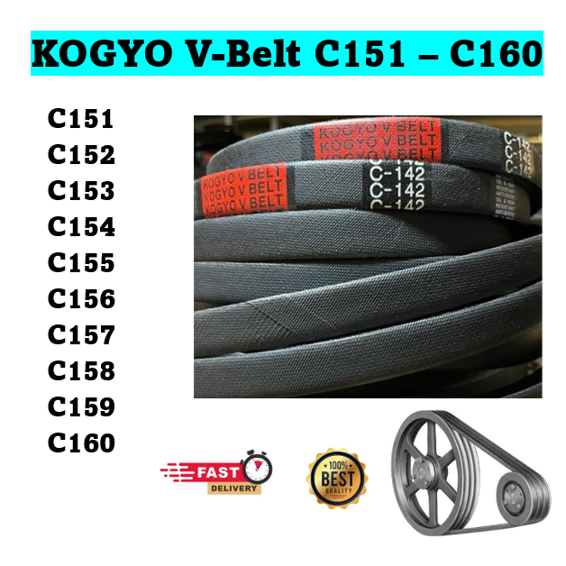 KOGYO Belt V (Type C) Size C151 - C160 (Machinery / Tractor ...