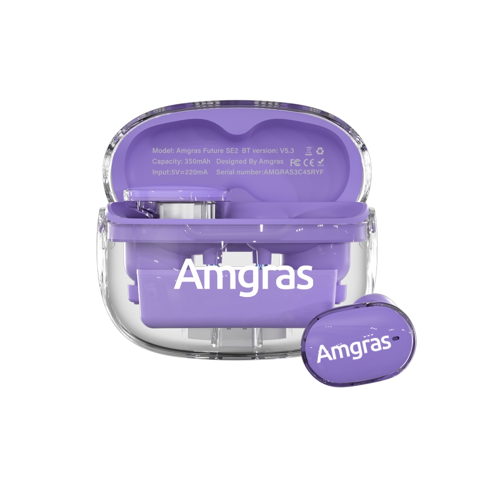 Amgras Future SE2 Transparent Wireless Earbud Gaming ENC Noise ...