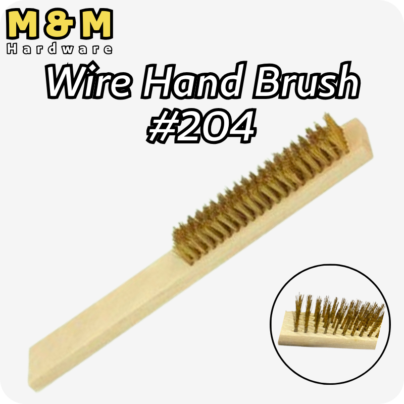 Steel Wire Hand Brush / Wood Handle / Berus Besi #204 | Shopee Malaysia
