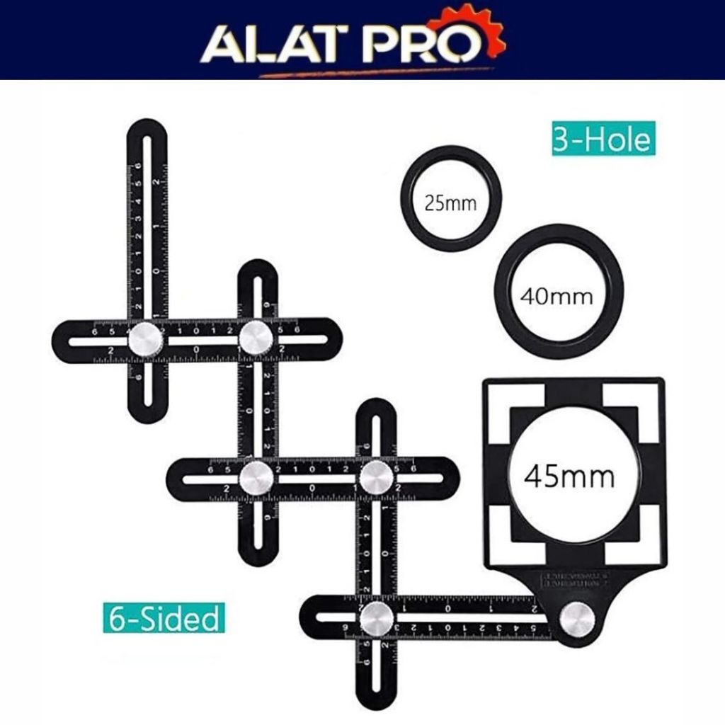 Best Adjustable 6 Multi Angle Measuring Fold Rulers | Shopee Malaysia