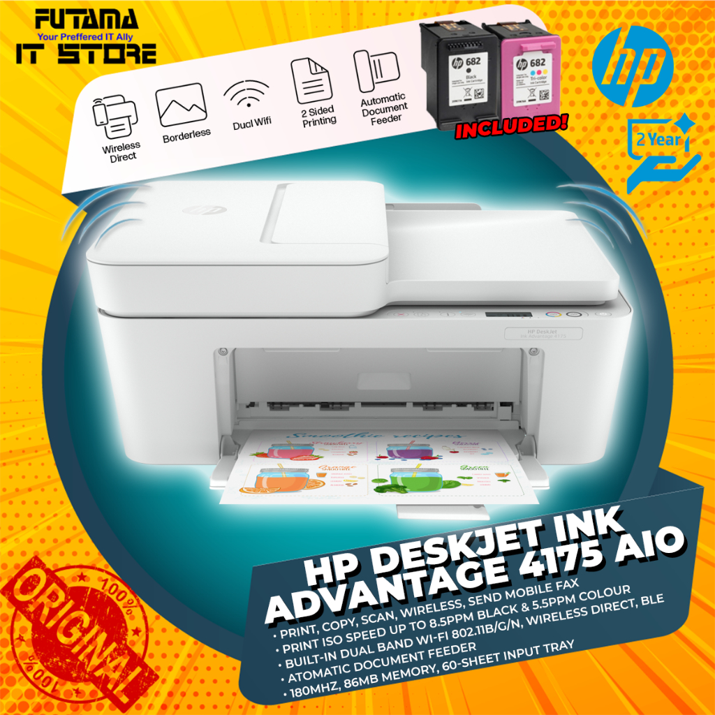HP DeskJet Ink Advantage 4175 All-in-One Printer - A4 Color Inkjet ...