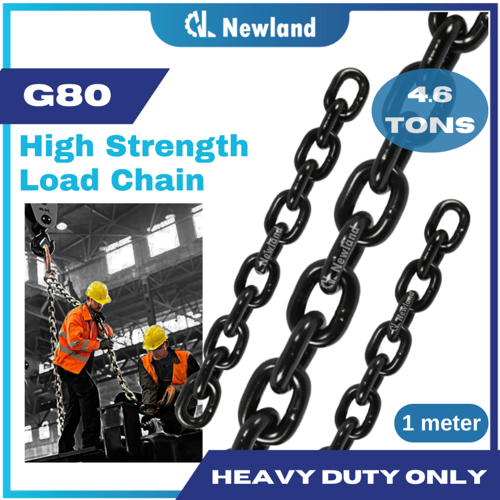 Rantai Besi Heavy Duty / High Strength G80 Alloy Steel Lifting Chain ...