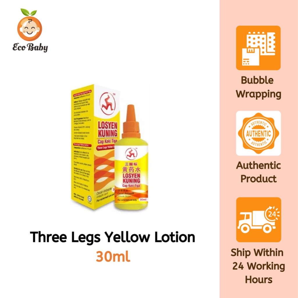 Three Legs Antibacterial Yellow Lotion / Losyen Kuning Cap Kaki Tiga 30ml | Shopee Malaysia