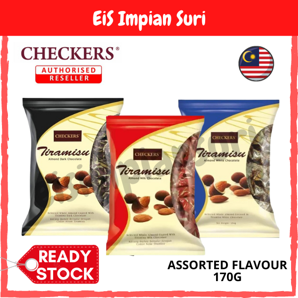 (Ready Stock!!) Checkers Tiramisu Almond Choc 170g (Milk/Dark/White ...